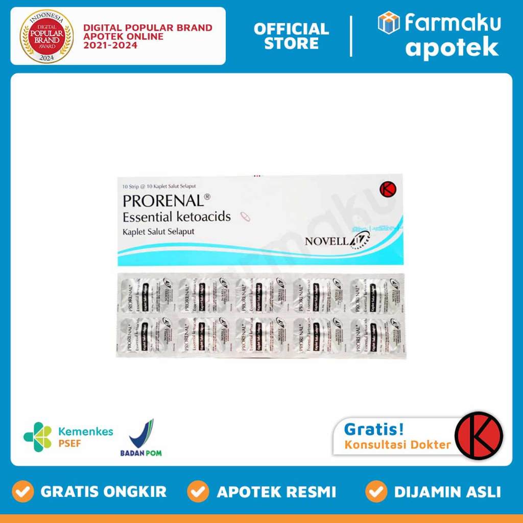 Jual Prorenal Tablet Strip 10 kaplet salut selaput - BIN | Shopee Indonesia