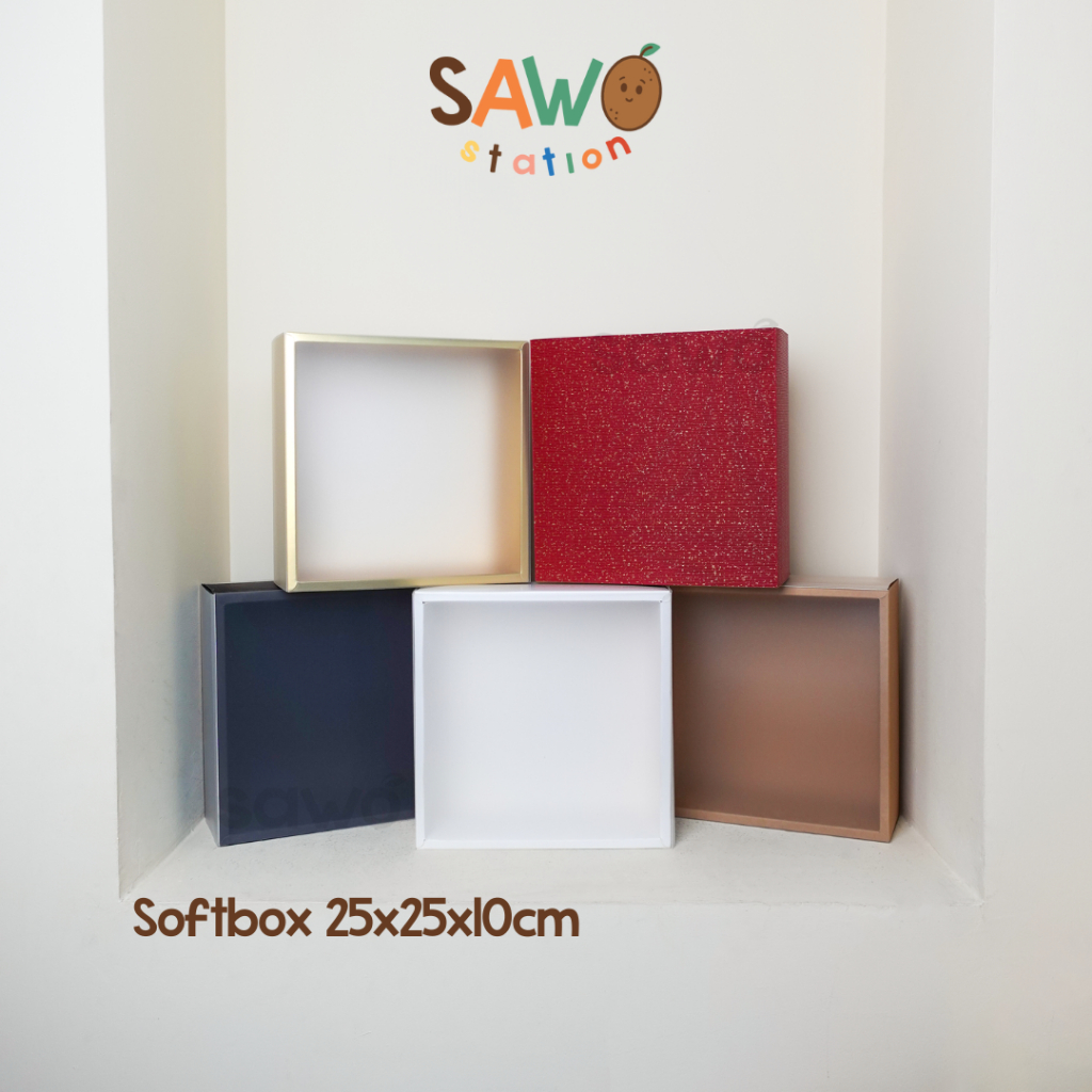 Jual [1pcs 25x25x10cm] Minimal 5PCS Kotak Kado Kosong Sliding Soft Box ...