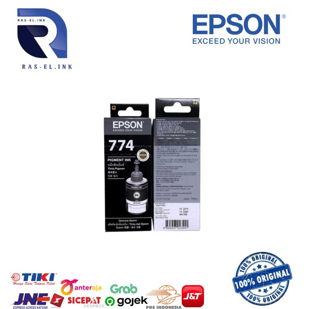 Jual TINTA EPSON 774 BLACK Original | Shopee Indonesia
