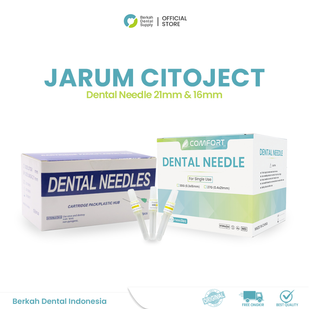 Jual Dental Needle Citoject Jarum Citoject 30G / Jarum Citoject / Jarum ...