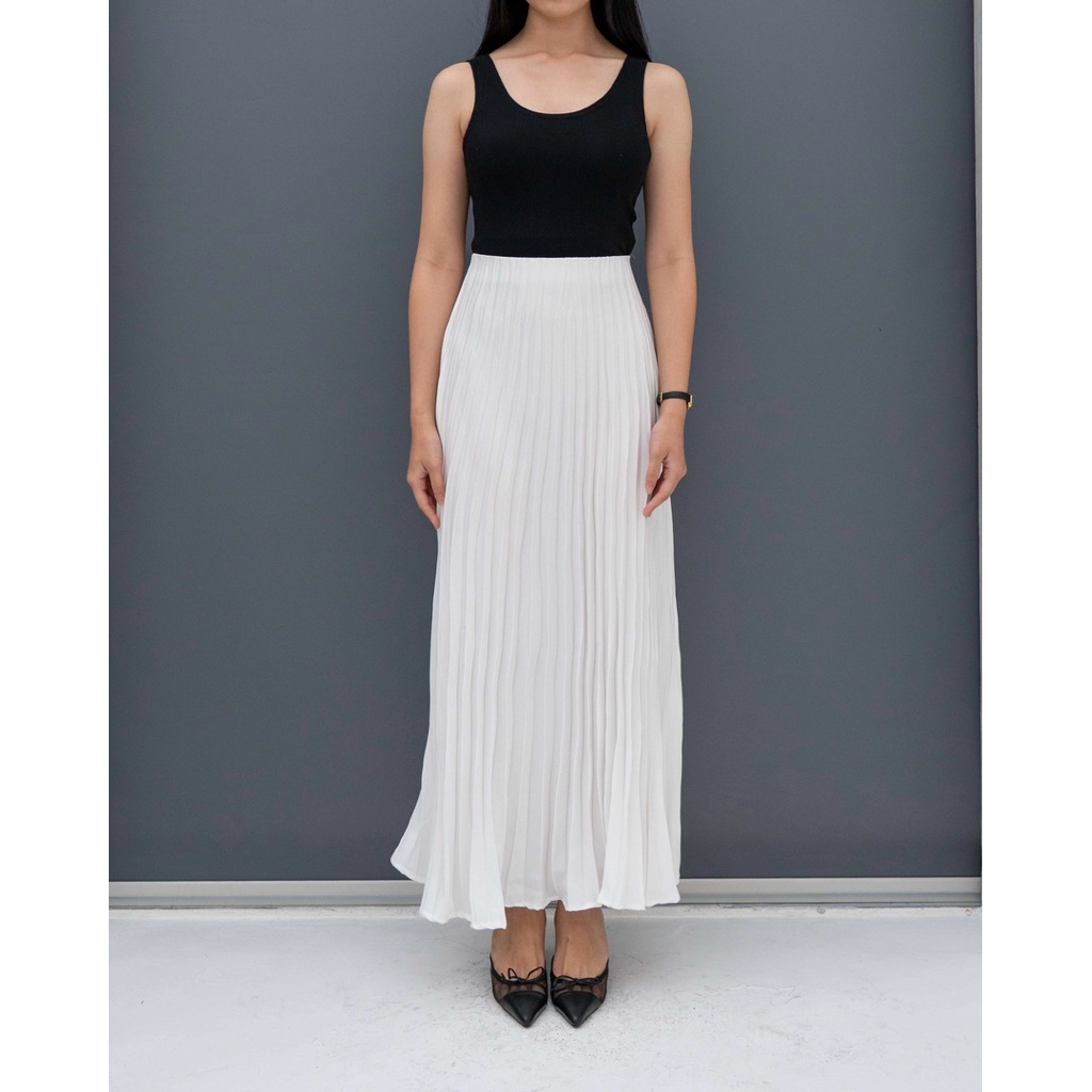 Jual IWEARGRACIE - Renne Pleated Skirt / Rok Pleats / Maxi Skirt / Rok ...