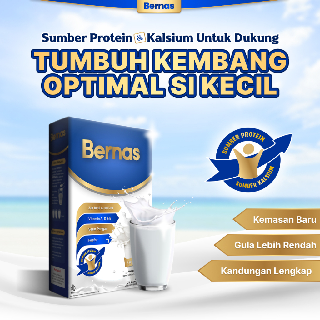 Jual BERNAS - Susu bubuk import Sumber Protein dan Kalsium untuk ...