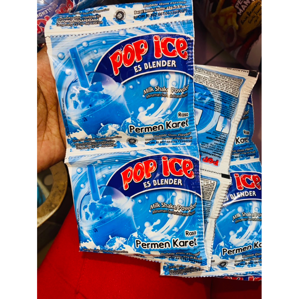 Jual Pop Ice Renceng Rasa permen karet 1 renceng exp juni 2026 | Shopee ...