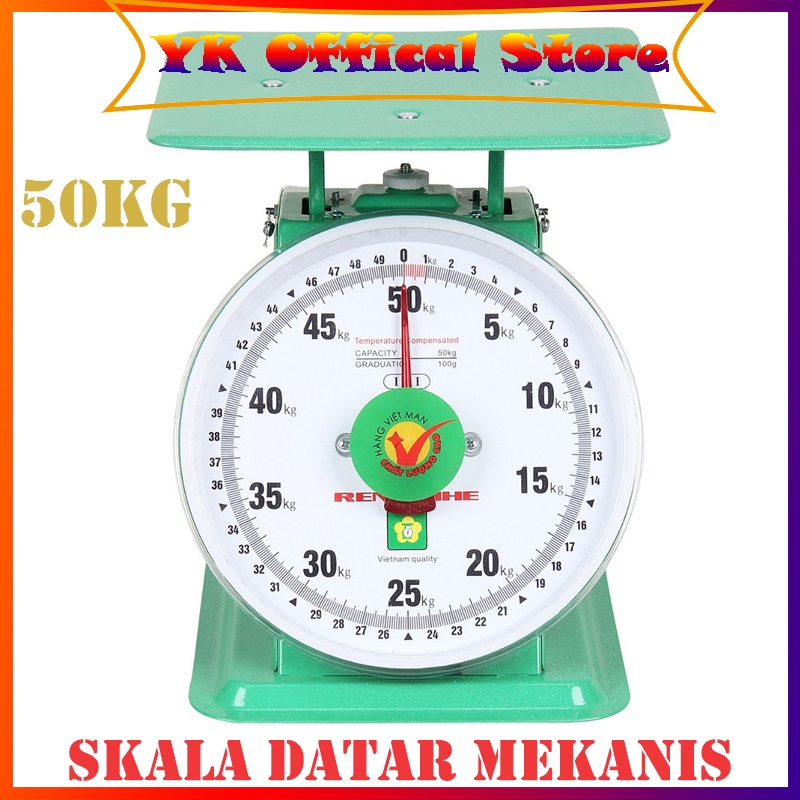 Jual 50Kg Timbangan Manual Jarum Vietnam Kapasitas Spring Dial Scale Besi Plat Tebal Datar Rata ...