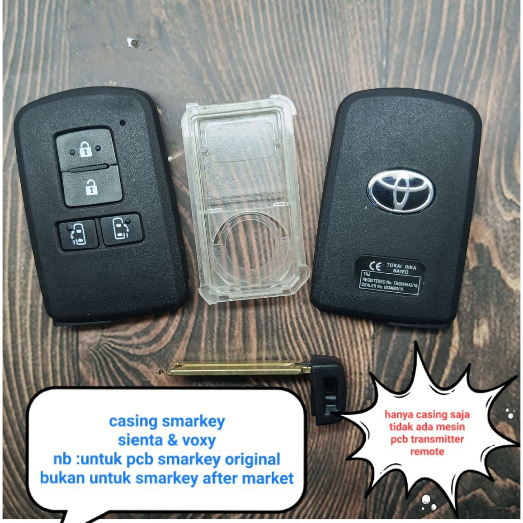 Jual casing remote smarkey keyless toyota new sienta new voxy | Shopee ...