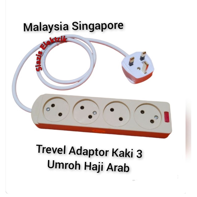 Jual KODE D29C Colokan Listrik 3 kaki ADAPTER TRAVEL Arab Saudi UMROH ...