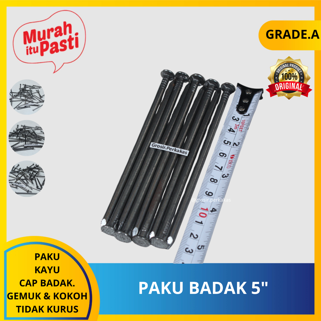 Jual PAKU BADAK ECER +-250gr/1/4kg - paku eceran paku kayu 1" -5" inch ...