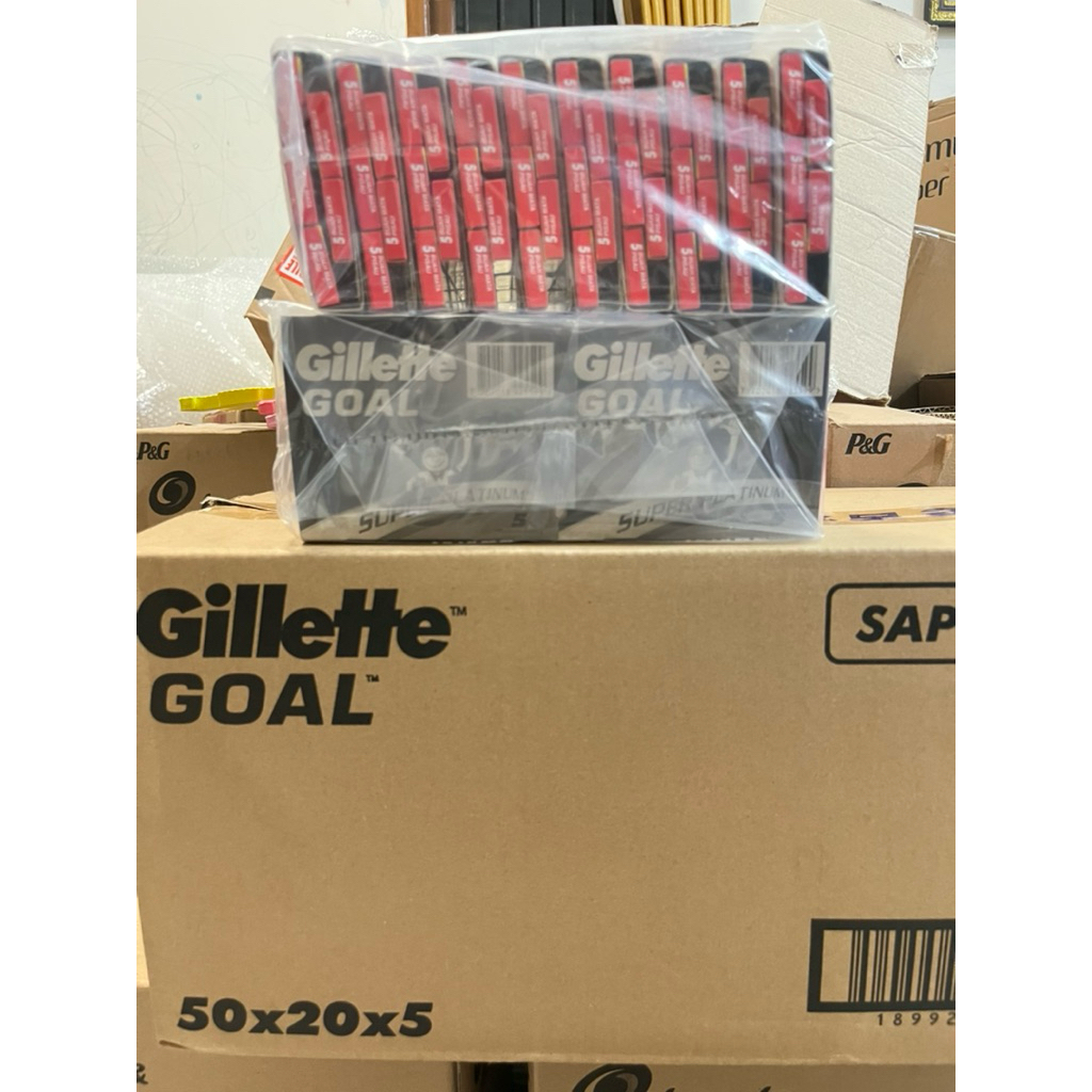 Jual Gillette Goal Merah Silet isi 20 Kotak (20x5) 100% ORIGINAL ...