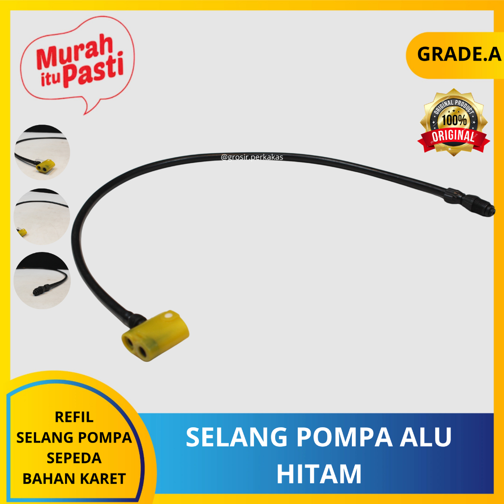 Jual SELANG POMPA ALU HITAM & KAIN - Selang Pompa Angin Sepeda Motor ...