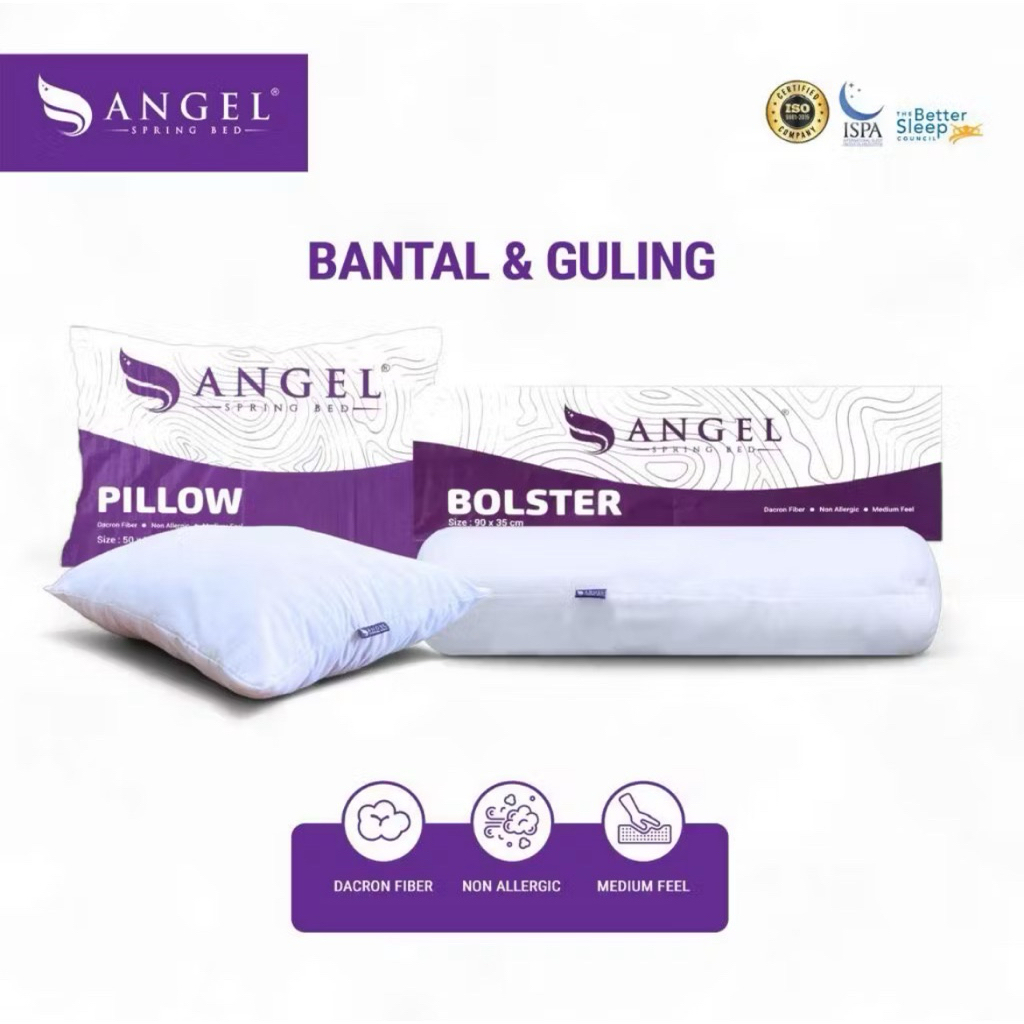 Jual Bantal dan guling tidur merek angel spring bed original | Shopee ...
