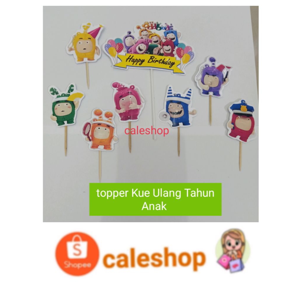Jual Topper Kertas / Toper Kue Ulang Tahun Anak Karakter / Hiasan Kue ...