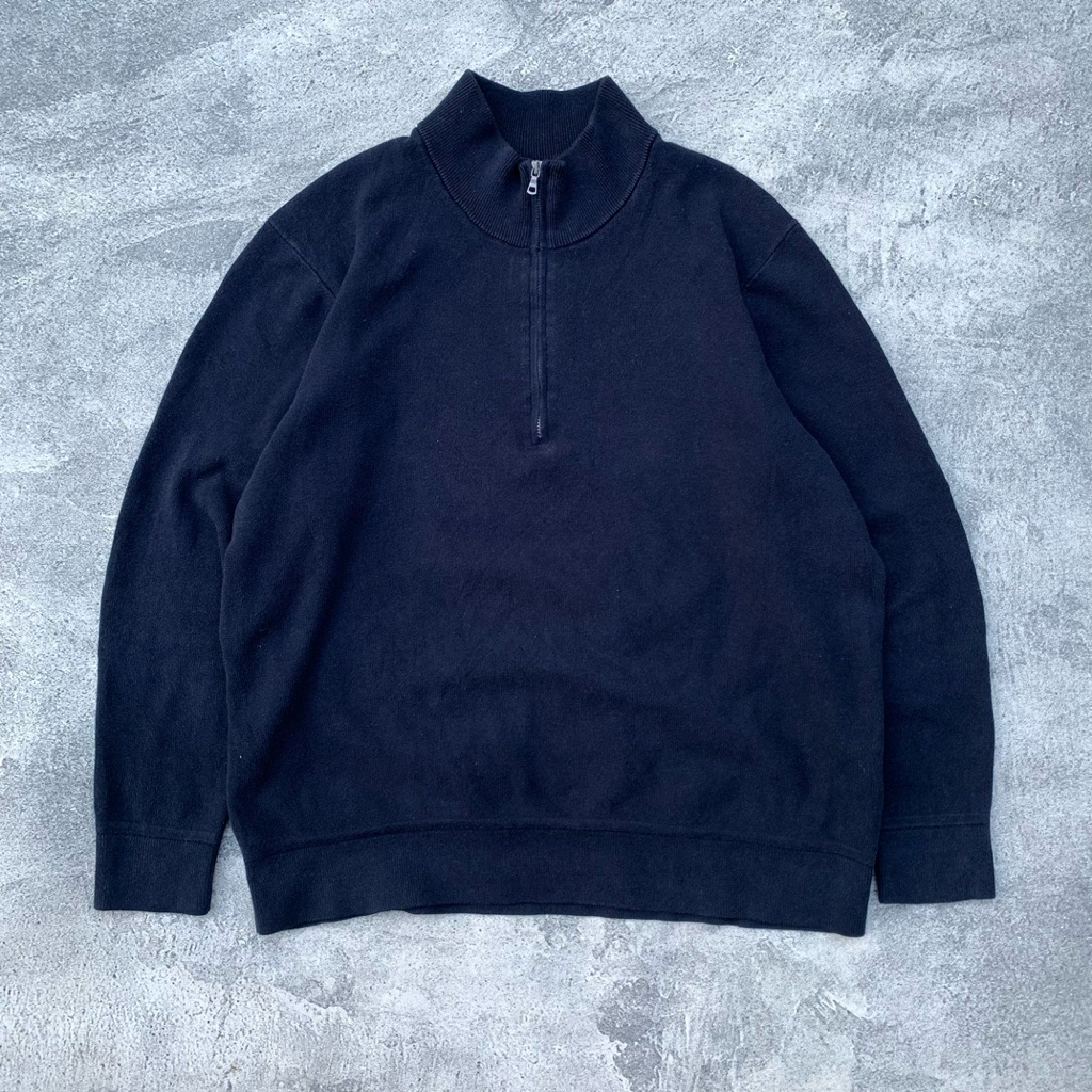 Jual Uniqlo Halfzip Knit Sweater | Shopee Indonesia