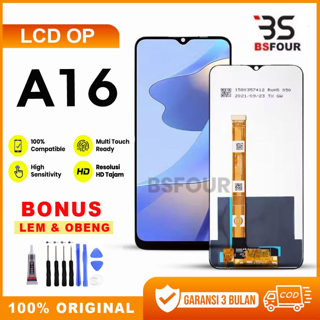 Jual LCD OPPO A16 FULLSET TOUCHSCREEN ORIGINAL | Shopee Indonesia