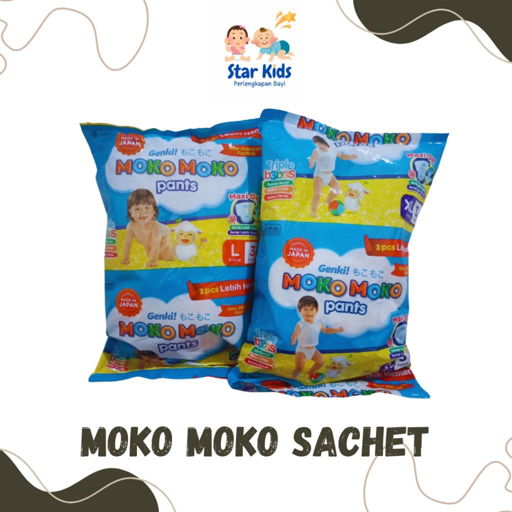 Jual Moko moko tipe celana Sacset isi 3 berbagai variasi | Shopee Indonesia