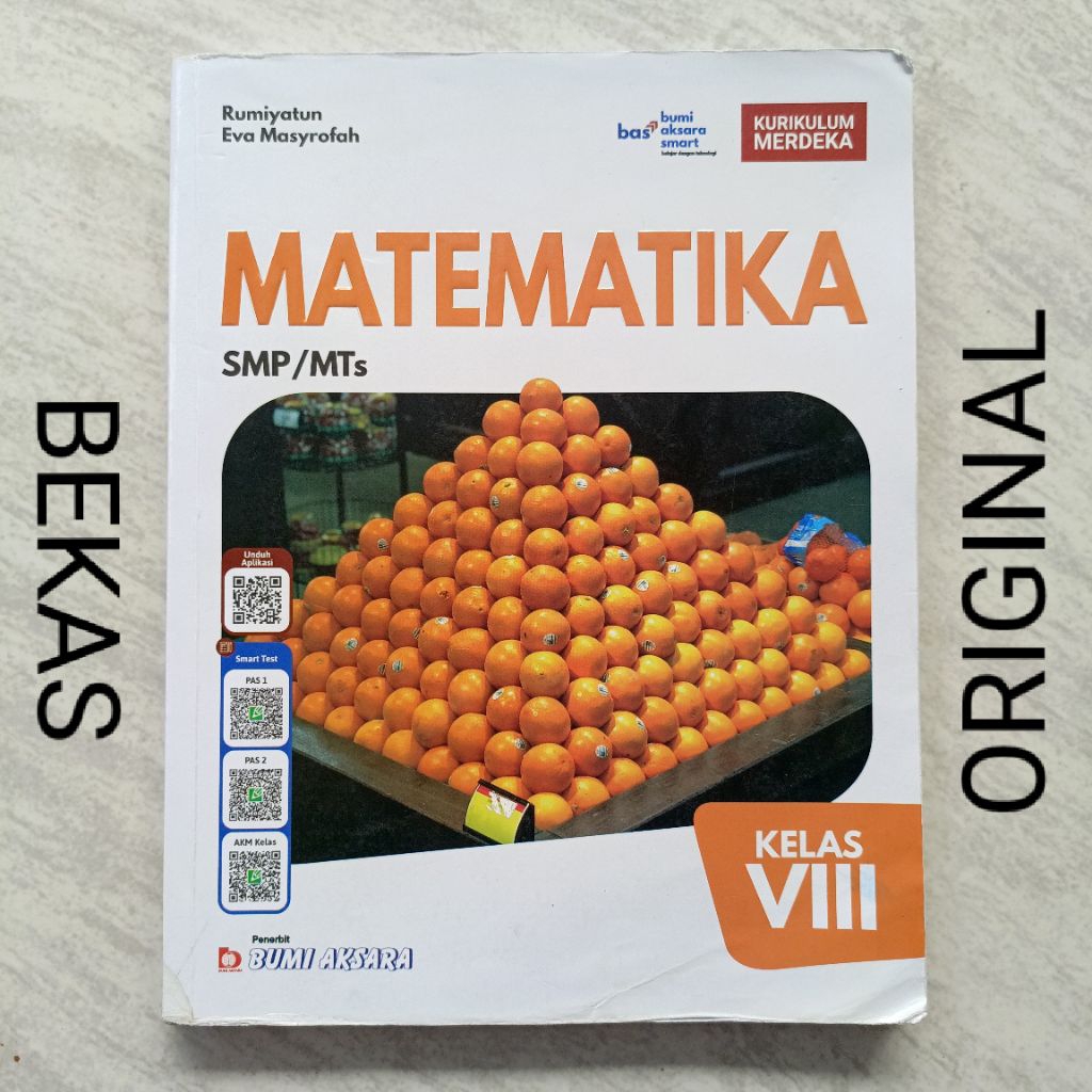 Jual Buku MTK Matematika Kelas 8 VIII 2 II SMP MTS Penerbit Bumi Aksara ...
