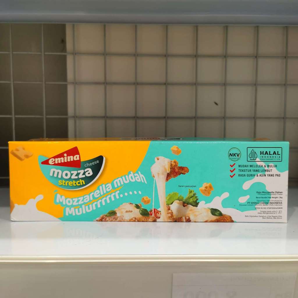 Jual GRATIS ONGKIR - KEJU EMINA MOZZA/MOZZARELLA STRETCH 2KG | Shopee Indonesia