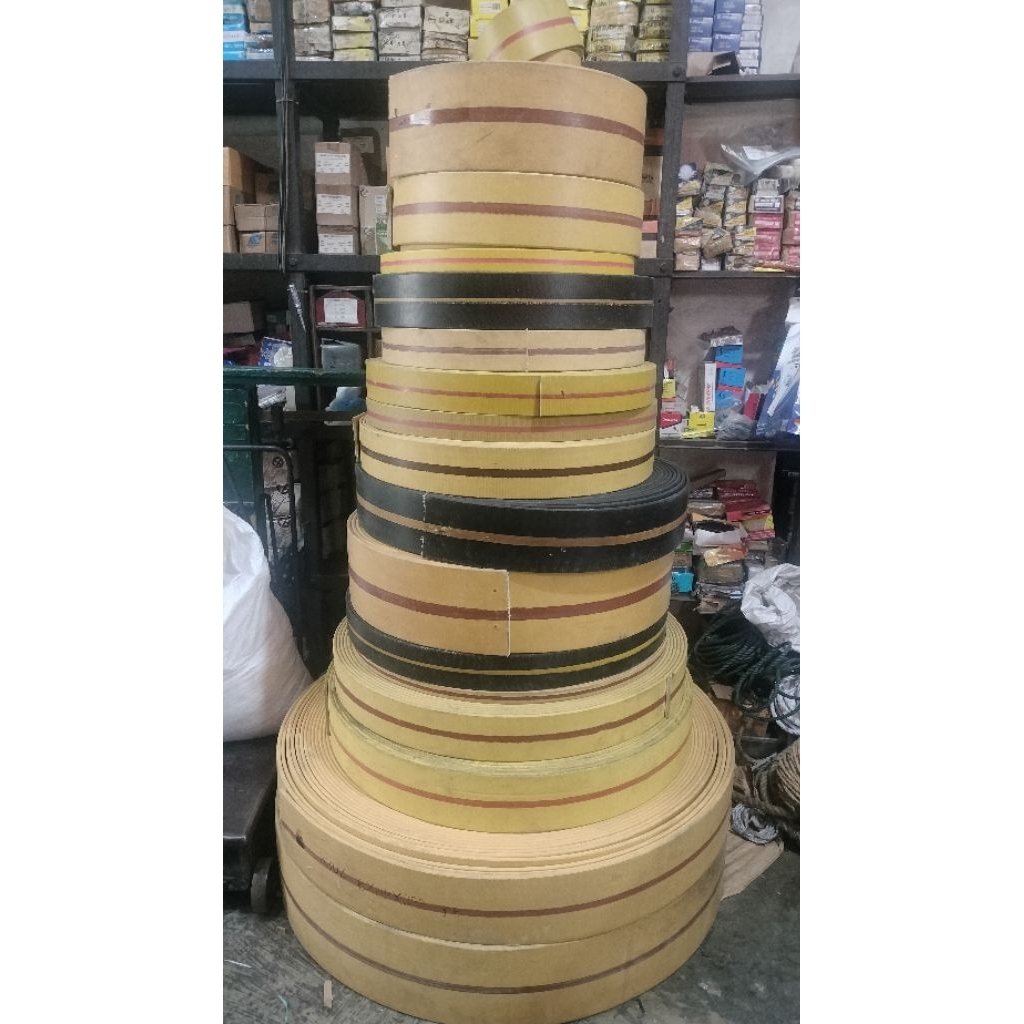 Jual CANVAS CONVEYOR BELT HITAM 4"x5 PLY TALI BAN MESIN STRIP KUNING 4 ...