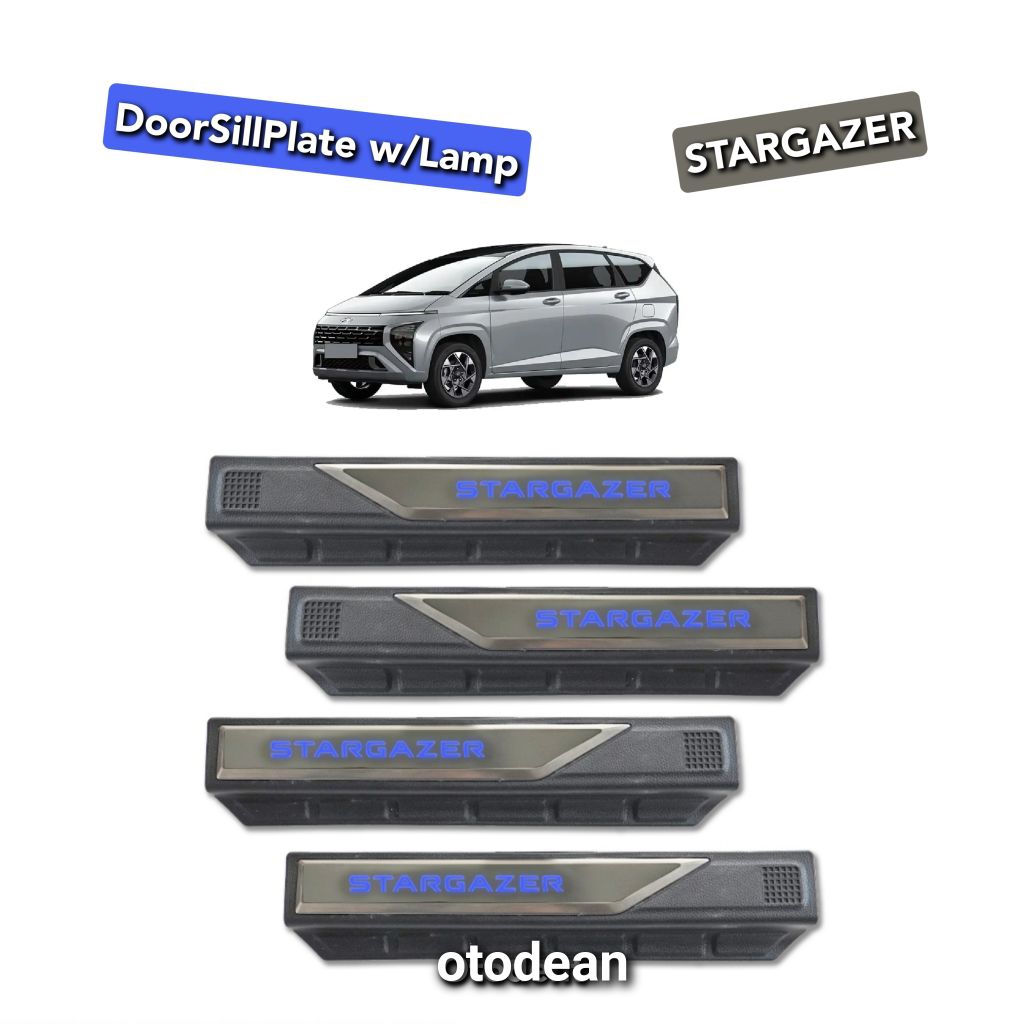 Jual door sill plate stargazer w/lamp LED best quality import | Shopee ...