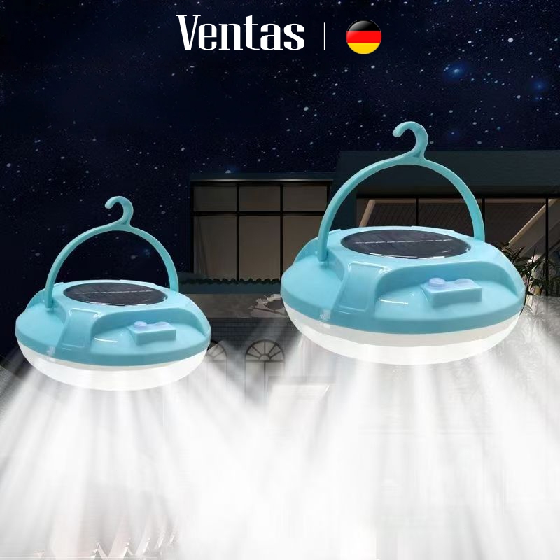 Jual VENTAS Lampu Emergency UFO Gantung Solar Panel Camping Lamp Led Lamp | Shopee Indonesia