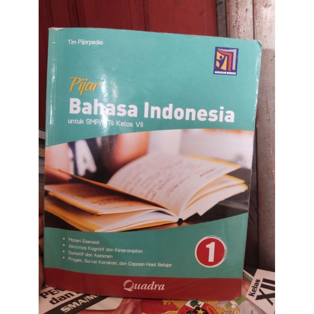 Jual buku pijar bahasa Indonesia kelas 7/VII/1 smp mts quadra kurikulum merdek | Shopee Indonesia