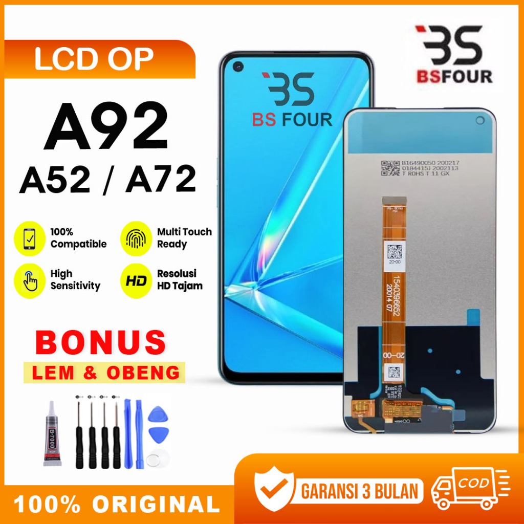 Jual LCD OPPO A92 2020 / A52 2020 / A72 2020 / REALME 6 FULLSET TOUCHSCREEN | Shopee Indonesia