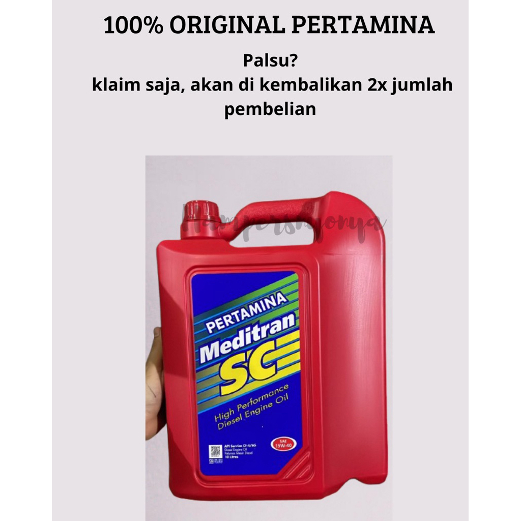 Jual Oli Mobil Pertamina Meditran SC Kemasan 10 Liter | Shopee Indonesia