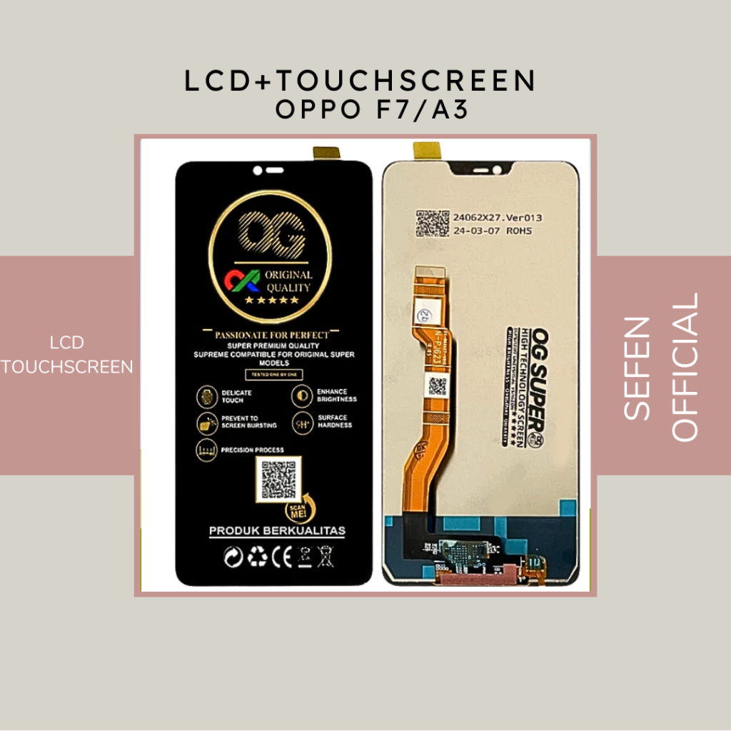 Jual LCD TOUCHSCREEN OPPO F7 / A3 FULLSET UNIVERSAL | Shopee Indonesia