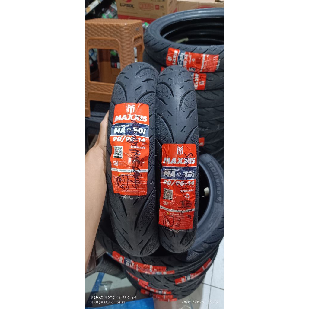 Jual Maxxis 90/90-14 NEW DIAMOND 2025 TUBELES | Shopee Indonesia