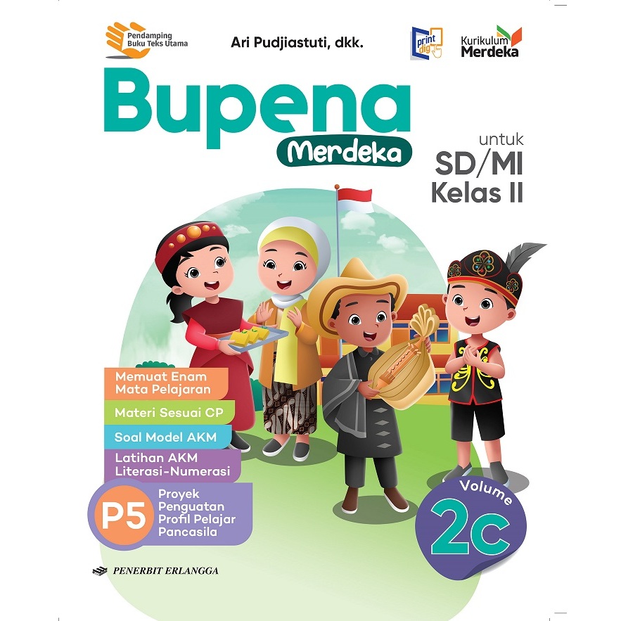 Jual Buku Paket Bupena Merdeka Jilid 2A / 2B / 2C / 2D Untuk SD / MI ...