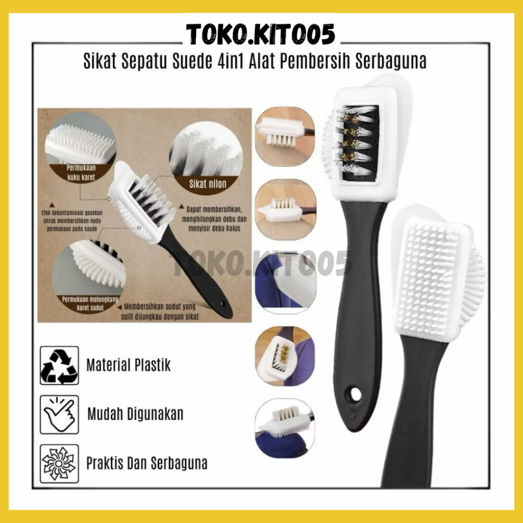 Jual Sikat Sepatu 4IN1 Suede Shoe Brush / Pembersih Nubuck Boot Kain ...