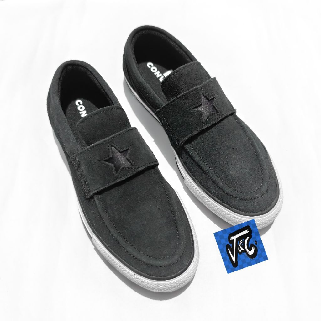 Jual Converse Chuck Taylor All Star Loafer Loafers Suede Canvas Cutout ...