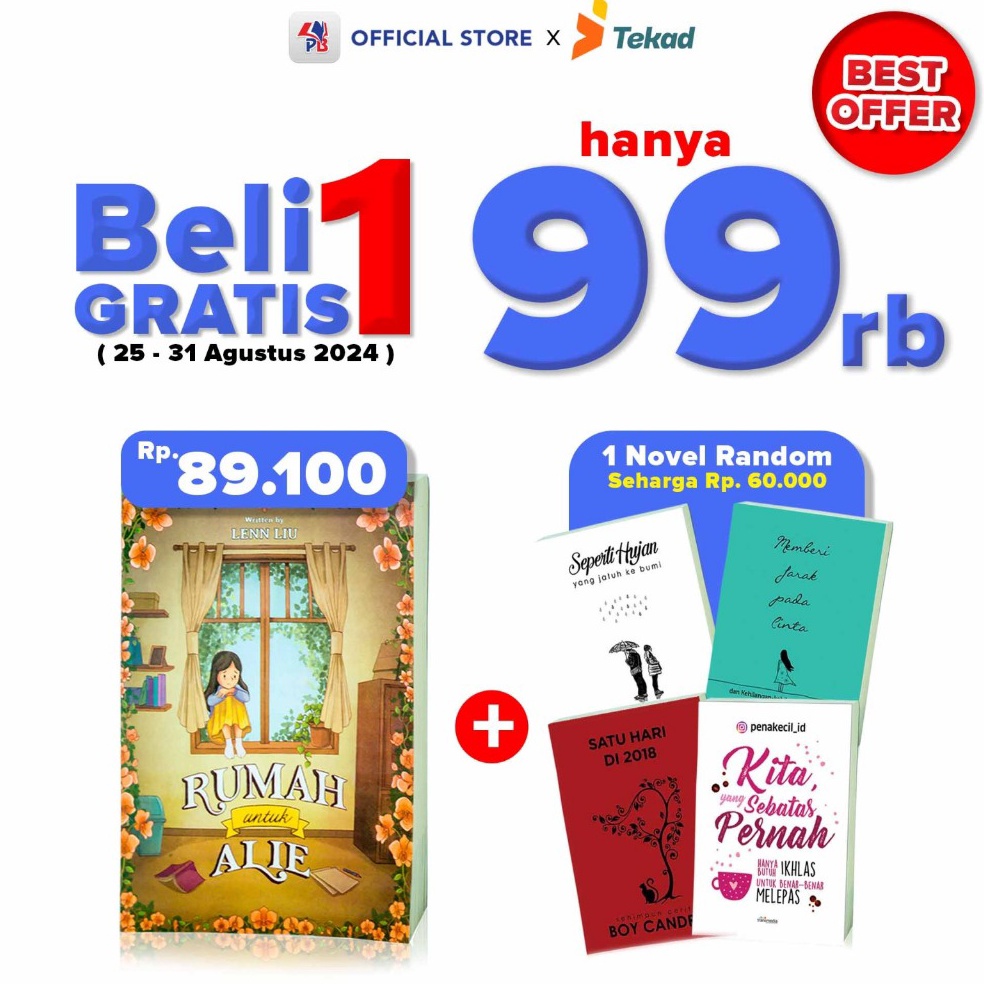 Jual KODE N27E Buku Novel Rumah Untuk Alie Lenn Liu PT KAWAH MEDIA ...