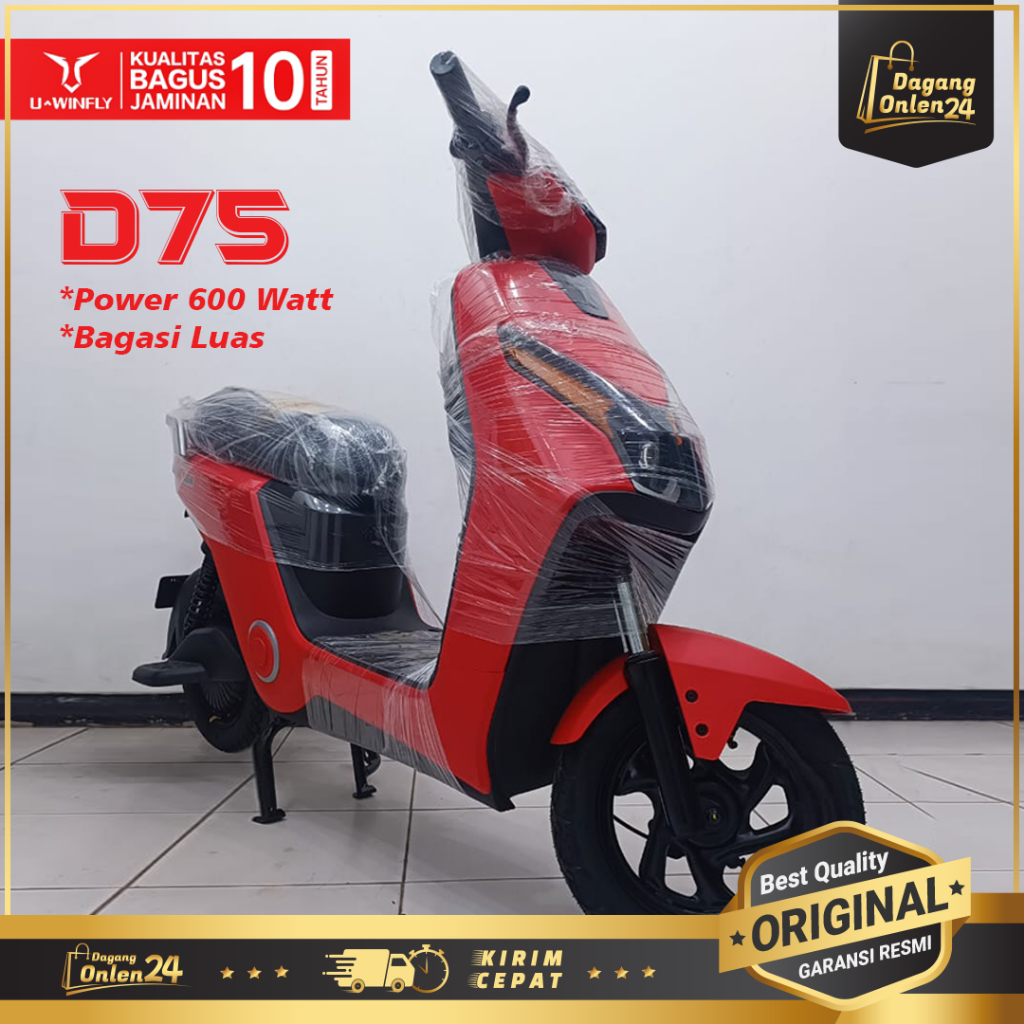 Jual Sepeda Listrik Uwinfly D75 600W Jok Panjang Bagasi Luas Sepedah ...