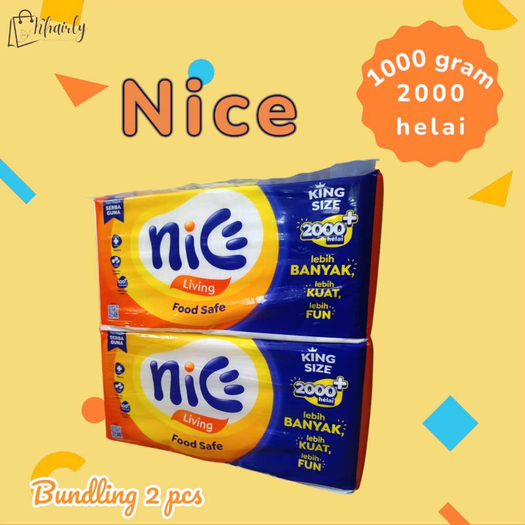Jual Tissue facial nice 1000 gr 2 ply | Tissue kiloan King size ...