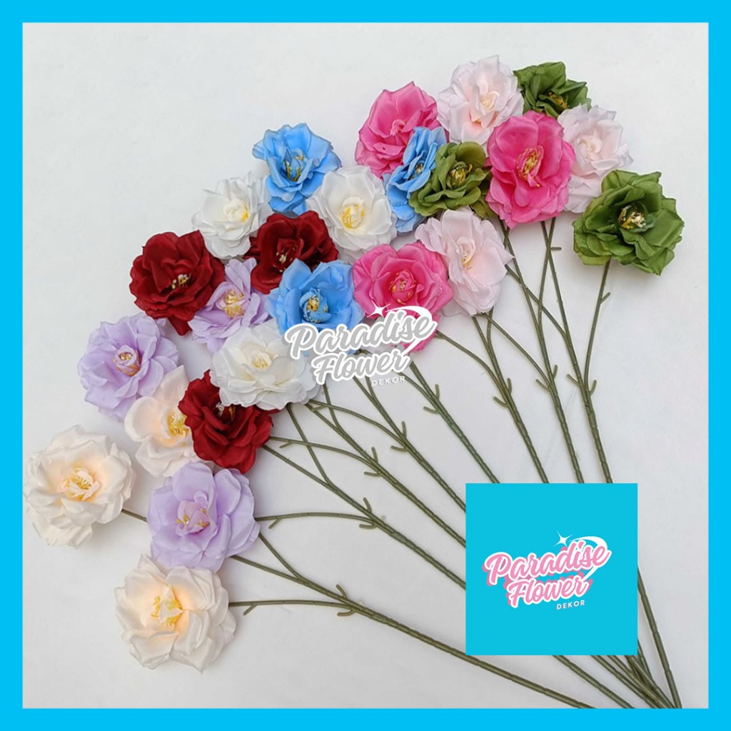 Jual Artificial Vendela Rose Bunga Mawar Wedding Dekorasi Bunga Plastik ...