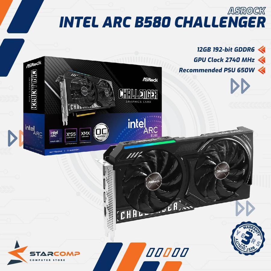 Jual ASRock Intel Arc B580 12GB Challenger OC | Shopee Indonesia