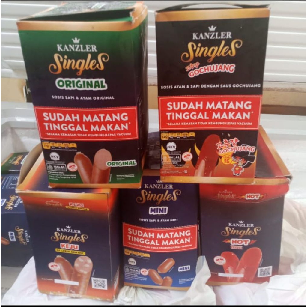 Jual Sosis Singgel Kanzler All Varian 60grm 1box | Shopee Indonesia