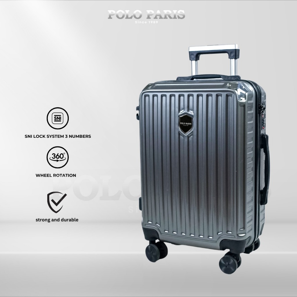 Jual POLOPARIS - Koper 7205 20/24 Inch Fiber Abs Aluminum Frame Kunci ...