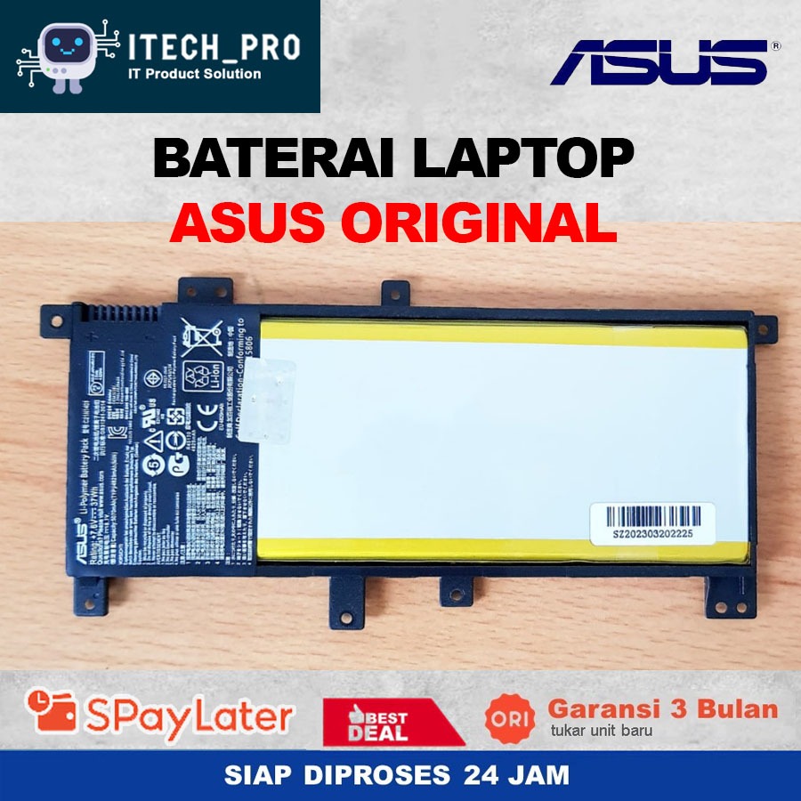 Jual ORI Batre Baterai Laptop ASUS A455L X455L A455LN K455LF A455LD ...