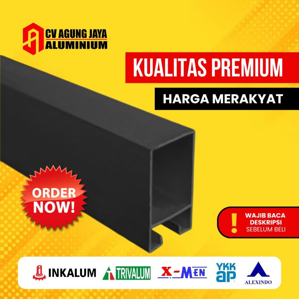 Jual INKALUM ALUMINIUM SLIDING WINDOW batangan 6 meter | Shopee Indonesia