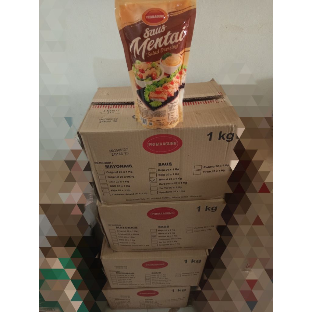 Jual PRIMA AGUNG SAUS MENTAI 1 KG | SAOS DIMSUM MENTAI 1KG | Shopee ...