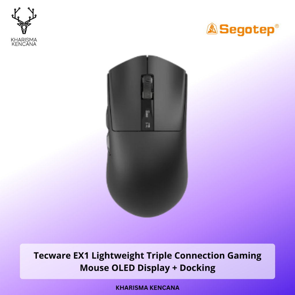 Jual Tecware EX1 Lightweight Triple Connection Gaming Mouse OLED ...
