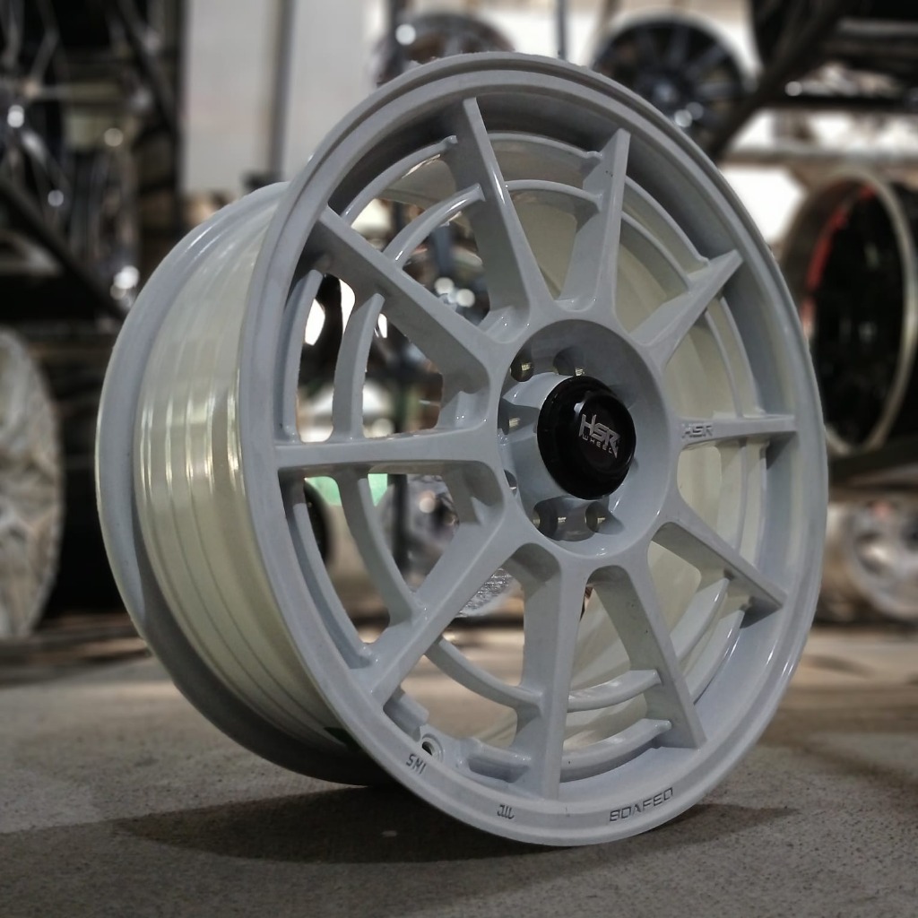 Jual HSR WHEEL BOAFEO RING 17 WARNA PUTIH BAHAN ALOY UNTUK MOBIL JAZZ ...