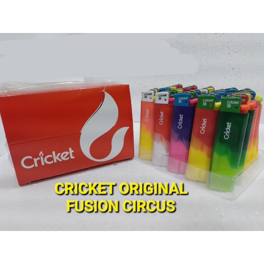 Jual KOREK CRICKET ORIGINAL FUSION 3 CIRCUS 1 BOX ISI 25 PCS | Shopee ...