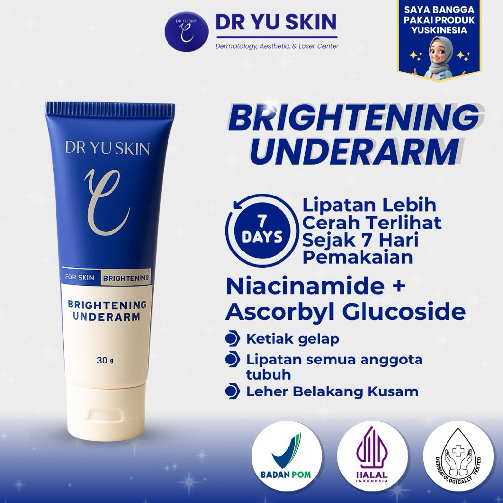 Jual DR YU SKIN Brightening Underarm 30gr | Membantu Mencerahkan Area ...