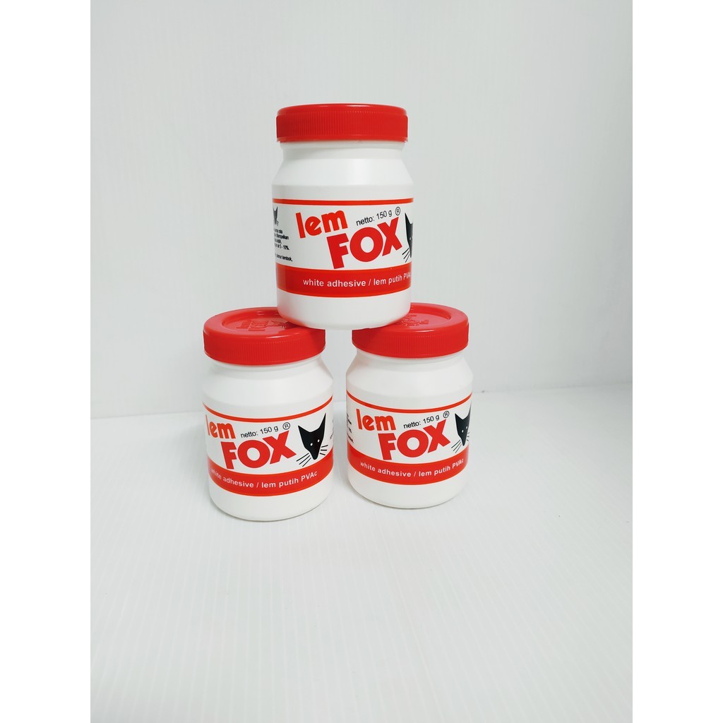 Jual Lem Putih Fox Putih PVAC Botol 150 Gr Gram Asli / Lem Fox Putih ...