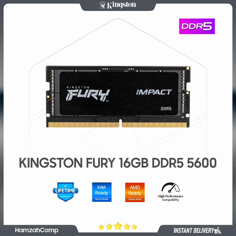 Jual Ram Laptop Sodimm DDR5 16GB PC 5600 Mhz Kingston Fury Impact | Shopee Indonesia