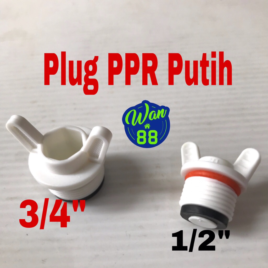 Jual Plug PPR Putih 1/2” & 3/4” harga 1 pc | Shopee Indonesia