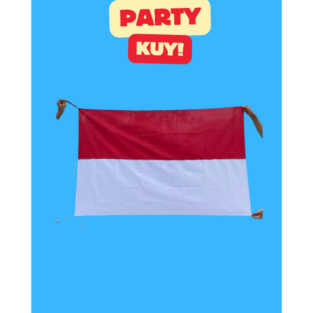 Jual Bendera merah putih 150 cm x 100 cm kain katun bendera indonesia ...
