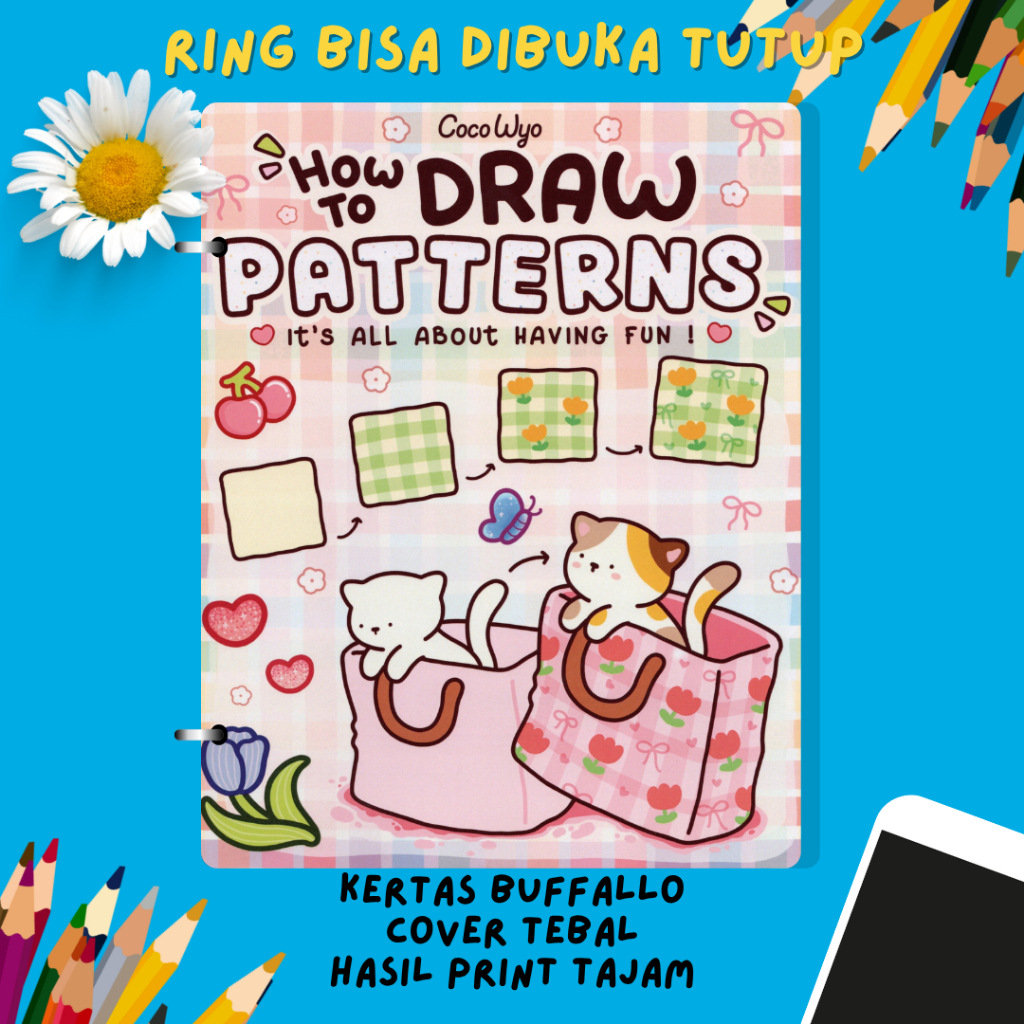 Jual UNOFFICIAL!! Buku Mewarnai - How to Draw Pattern Coloring Book ...